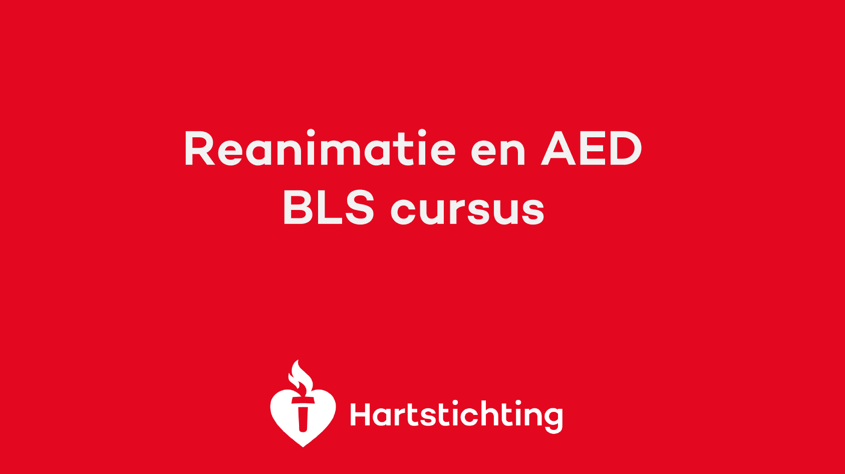 Presentatie Hartstichting voor uw reanimatiecursus