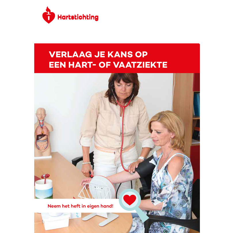 Folder Verlaag je kans op hart en Vaatziekten – Hartstichting