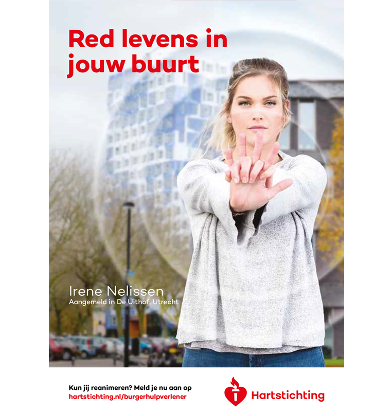 Folder word burgerhulpverlener - Red levens in jouw buurt – Hartstichting