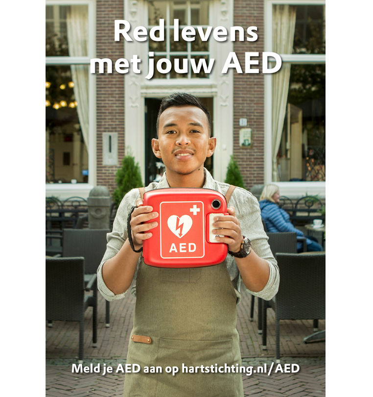 Flyer AED – Hartstichting